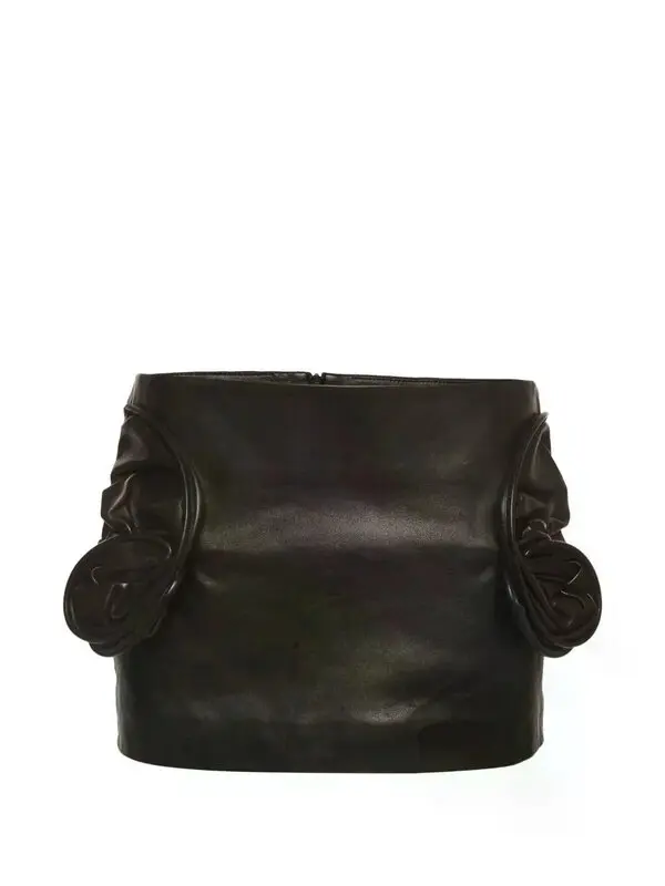 Magda Butrym Rose-appliqué Mini Skirt
