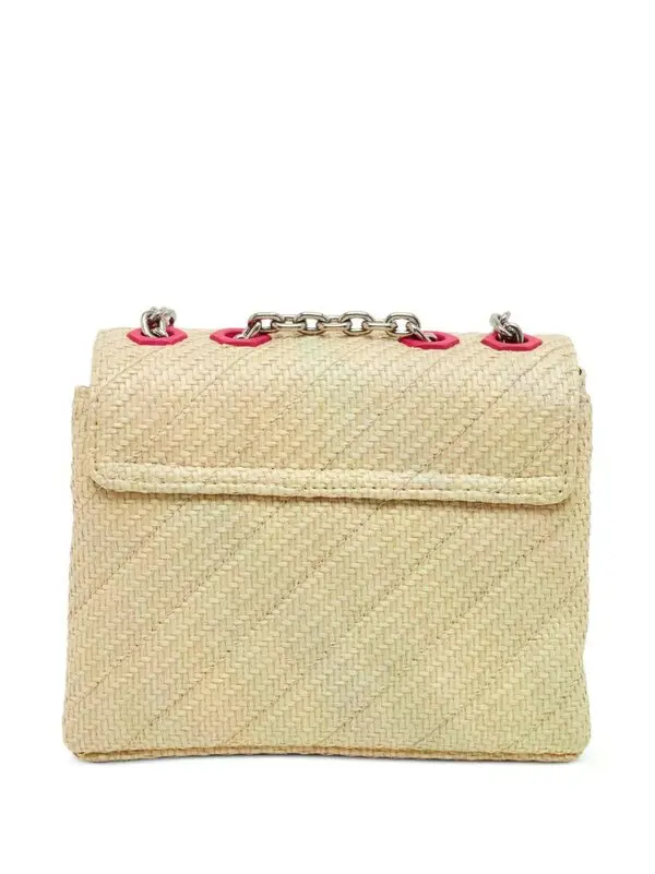 Off-White Jackhammer Raffia Shoulder Bag