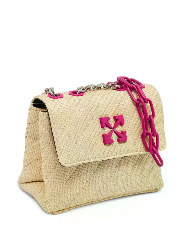 Off-White 19 Jackhammer Raffia Shoulder Bag