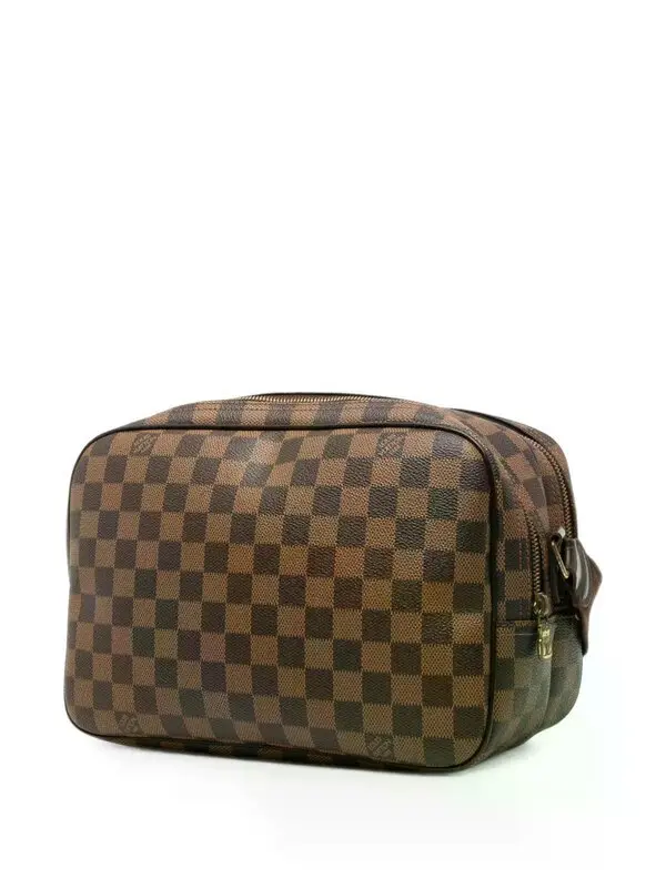 LOUIS VUITTON 2004 Damier Ebene Reporter Pm Crossbody Bag