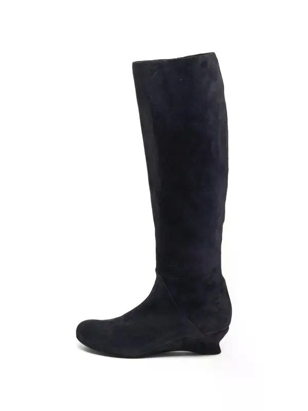 Bottega Veneta Suede Knee-length Pull-on Boots - Blue