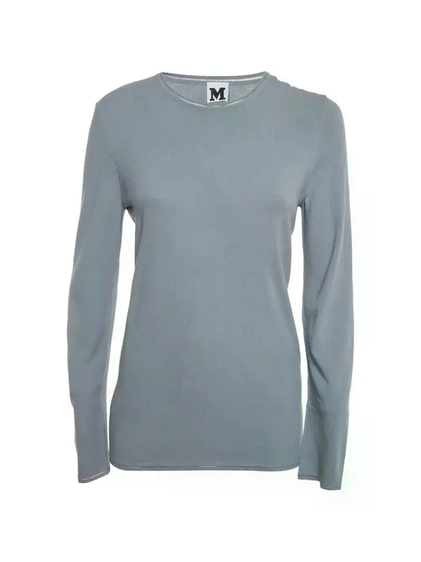Missoni Stretch-knit Crew Neck Long Sleeve Sweater