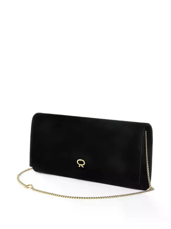 GIANVITO ROSSI Monica Suede Clutch Bag
