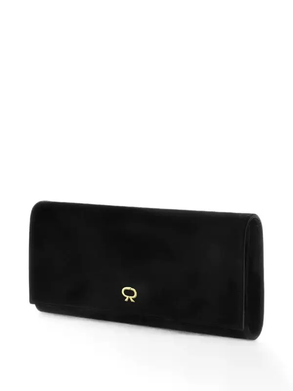 GIANVITO ROSSI Monica Suede Clutch Bag