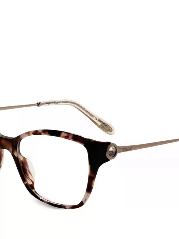 Chopard Tortoiseshell-effect Cat-eye Eyeglasses