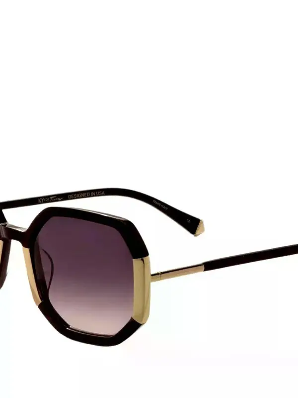 TURA X Kate Young Hazel Geometric-frame Sunglasses