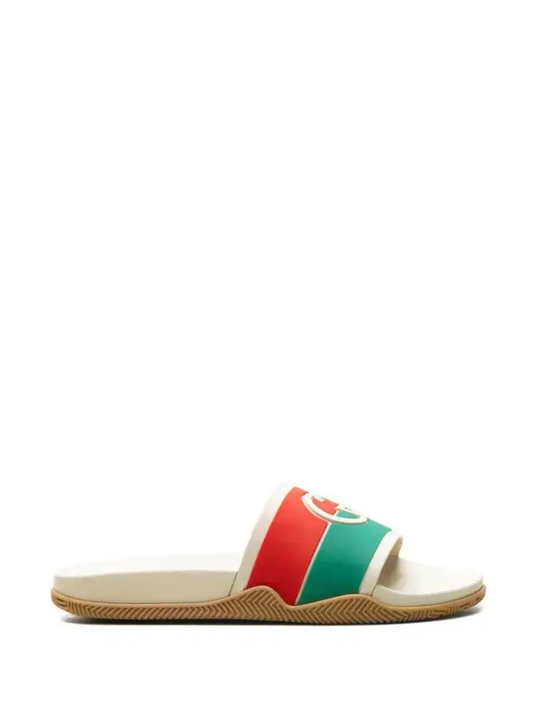 Gucci Interlocking G Slides - Neutrals