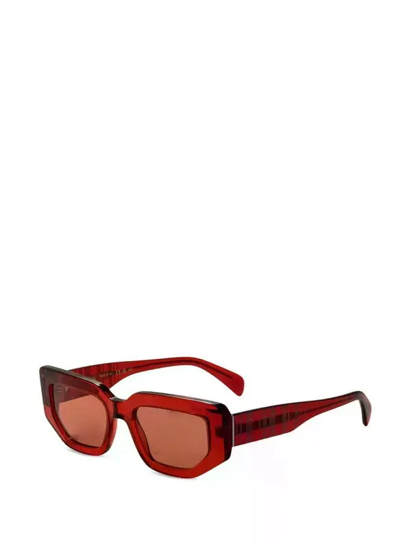 Paul Smith Kennet Geometric-frame Sunglasses - Red