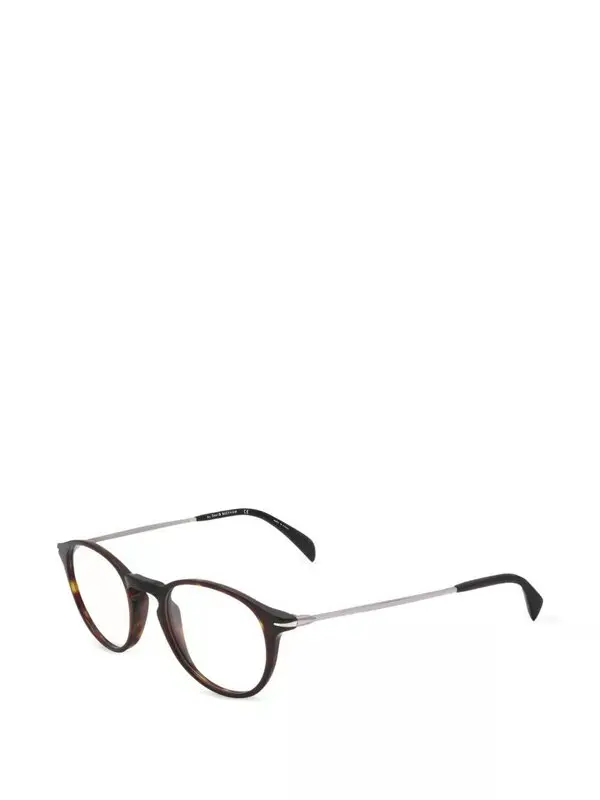 DB EYEWEAR BY DAVID BECKHAM Tortoiseshell-effect Round-frame Glasses
