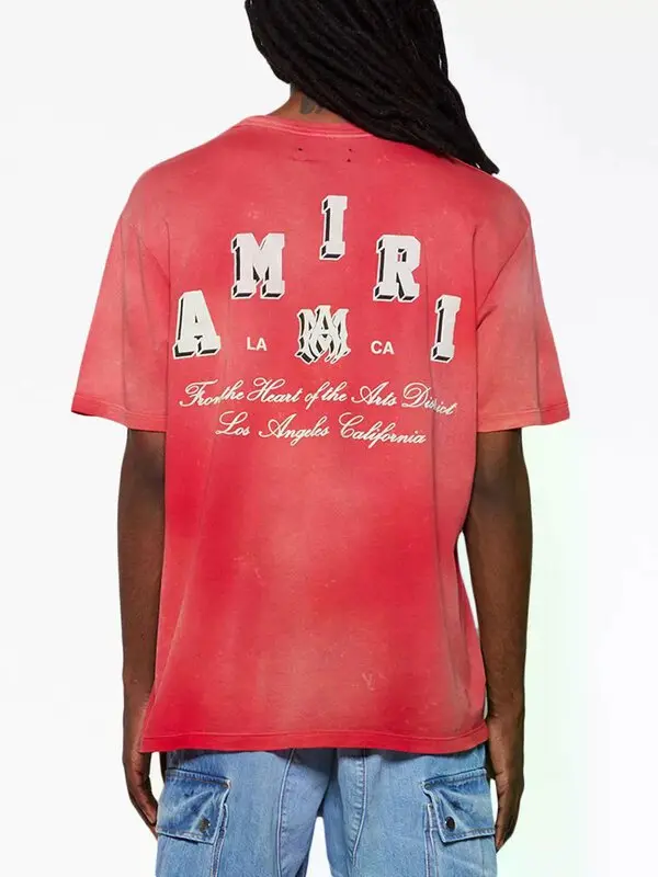 Amiri Vintage Collegiate Logo-print T-shirt