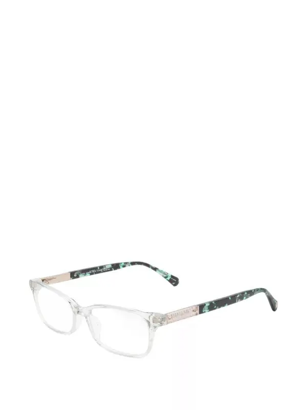 Kate Spade New York Tortoiseshell-effect Rectangle-frame Glasses