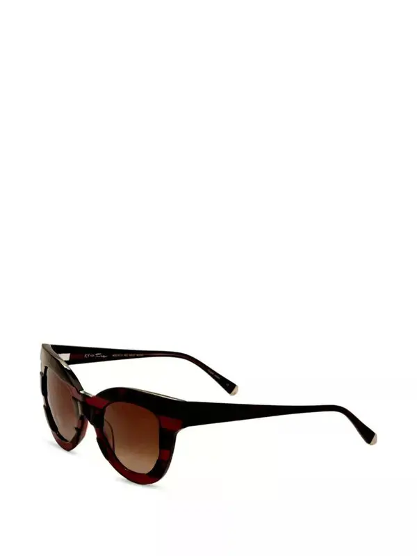 TURA X Kate Young Christy Tortoiseshell-effect Sunglasses