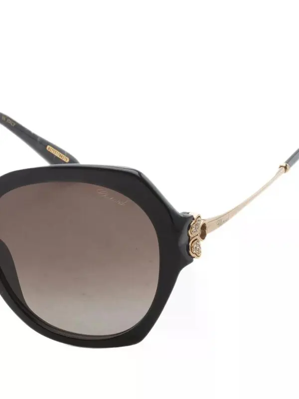 Chopard Cat Eye Sunglasses With Crystal Embellishment