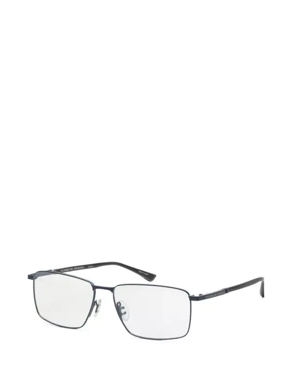 Porsche Design Rectangle-frame Glasses - Blue