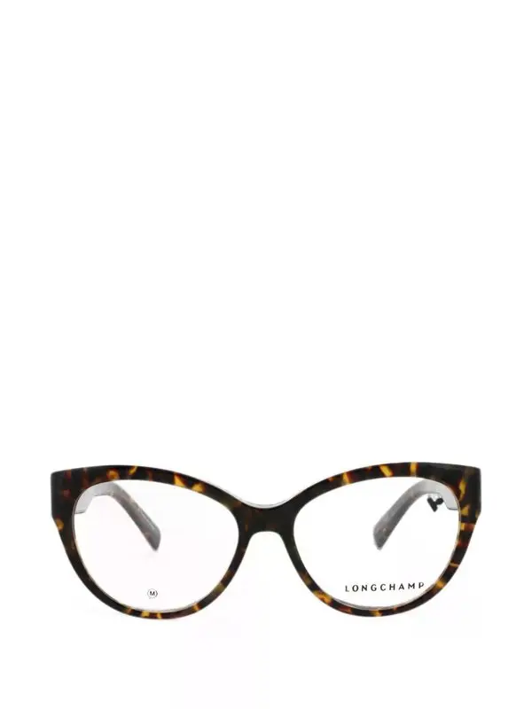 Longchamp Tortoiseshell-pattern Cat-eye Glasses