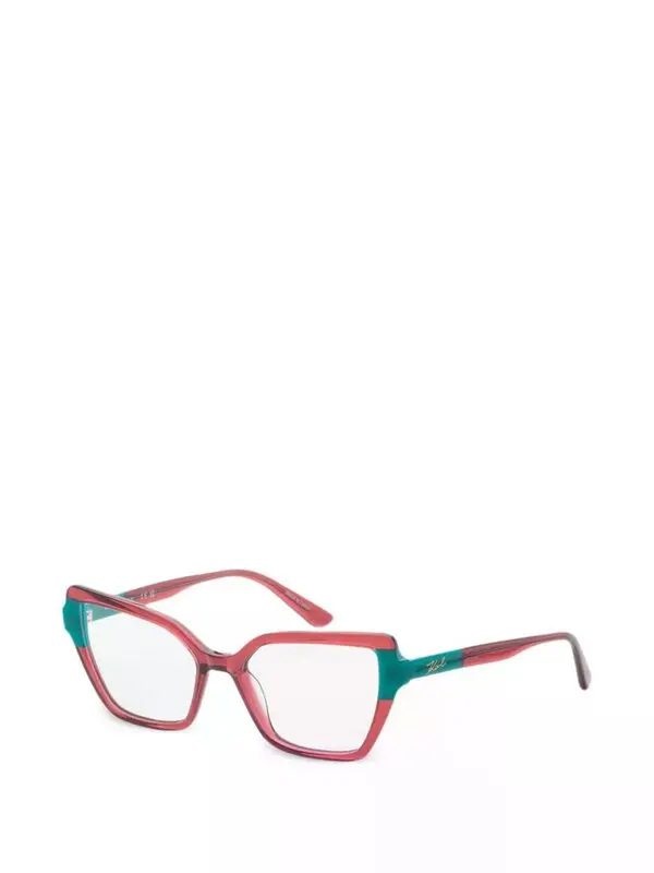 Karl Lagerfeld Cat Eye Frame Eyeglasses - Red
