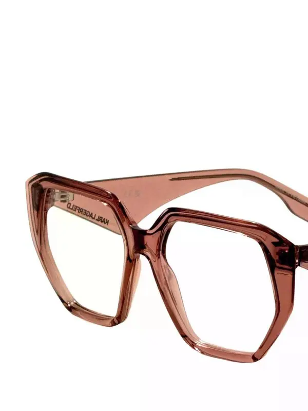 Karl Lagerfeld Geometric-frame Glasses - Neutrals