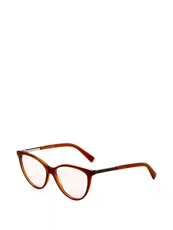 SWAROVSKI Cat-eye Frame Glasses - Orange
