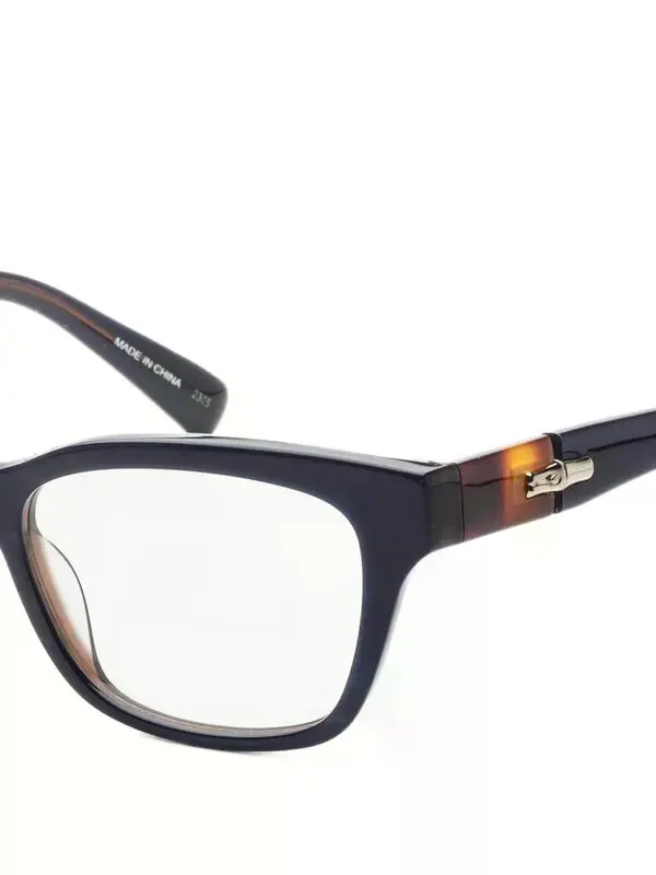 Longchamp Tortoiseshell-effect Rectangle-frame Glasses