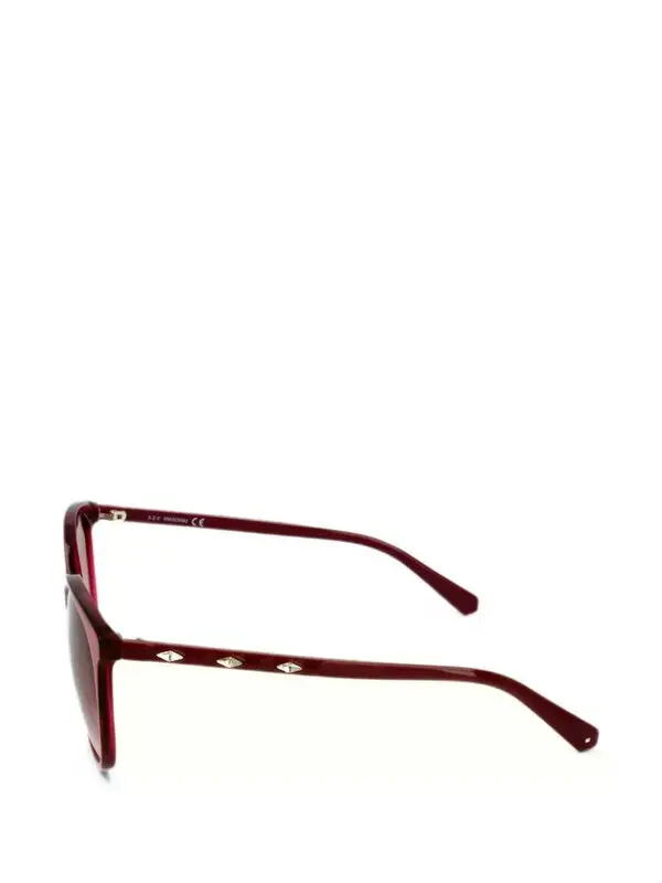 SWAROVSKI Crystal-embellished Round-frame Sunglasses
