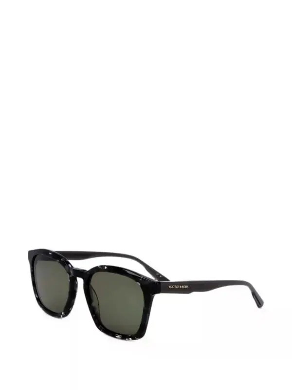 Scotch & Soda Tortoise-effect Square-frame Sunglasses