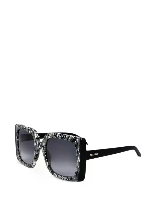 Missoni Patterned Square Frame Sunglasses - Grey
