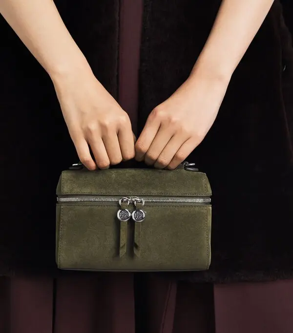Tory Burch Romy Suede Clutch Bag