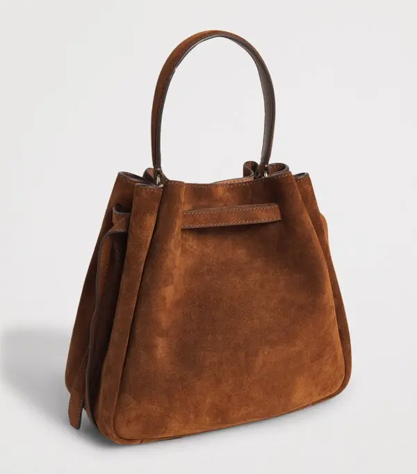 Tory Burch Suede Romy Bucket Bag