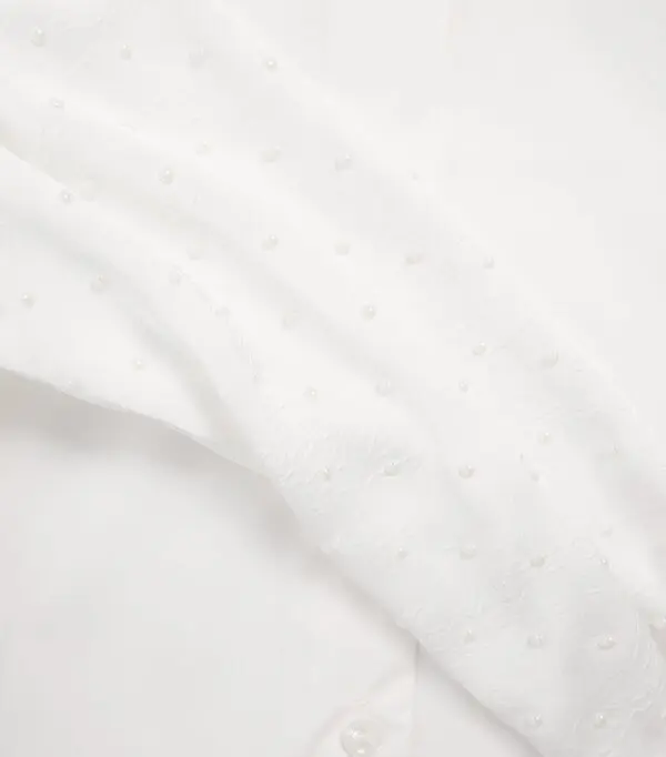 Monnalisa Satin Polka Dot Shirt