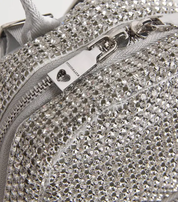 Monnalisa Rhinestone Backpack - Grey