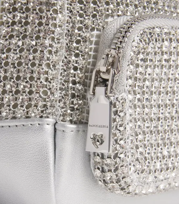 Monnalisa Rhinestone Backpack - Grey