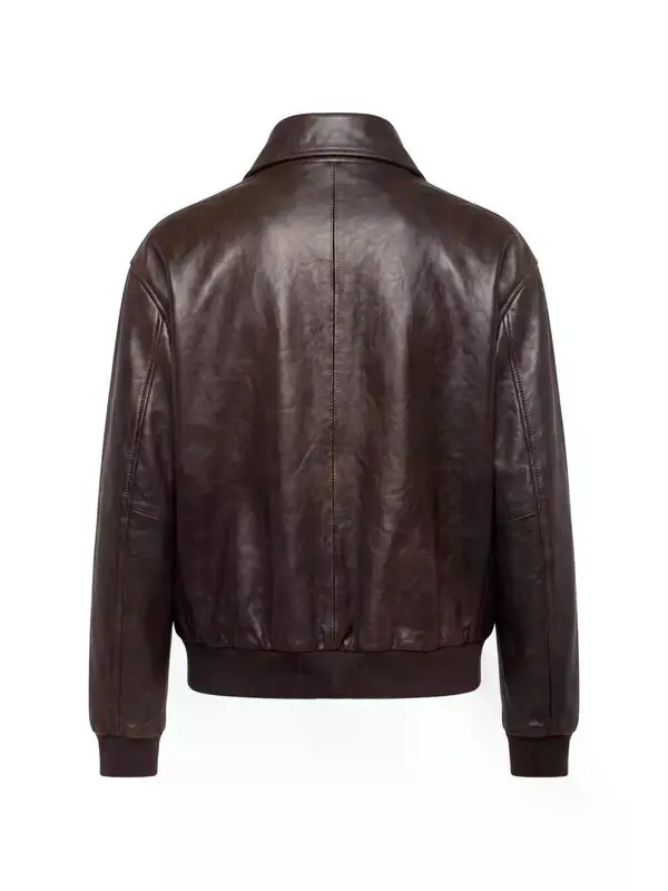 Prada Leather Bomber Jacket