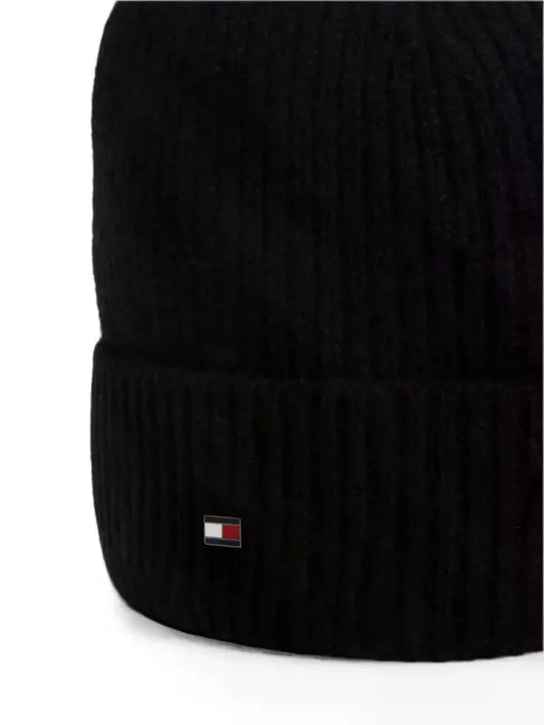 Tommy Hilfiger Ribbed Knit Beanie Hat
