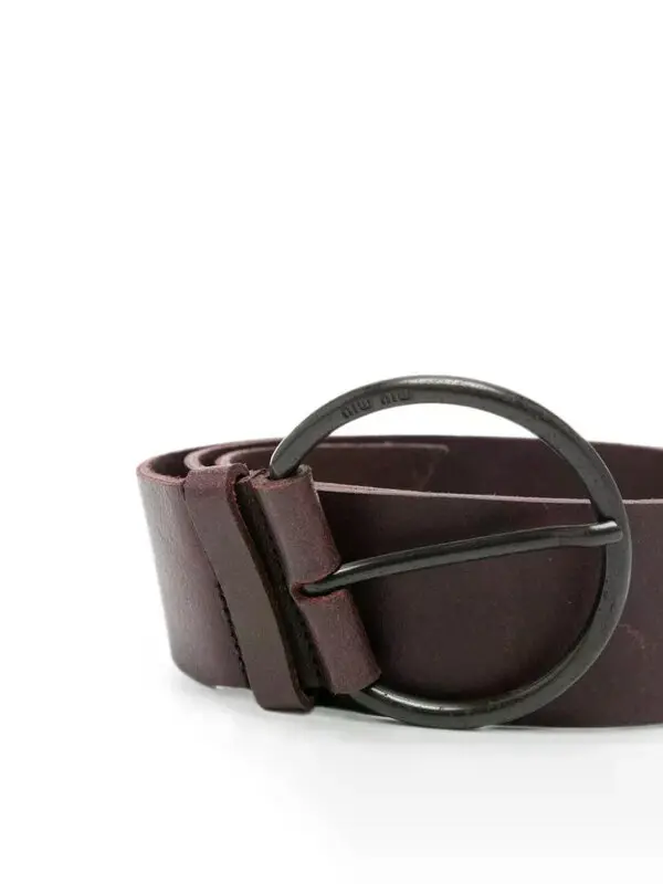 Miu Miu 2000s Circular-buckle Belt