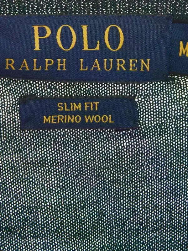 Polo Ralph Lauren Embroidered Logo V-neck Sweater