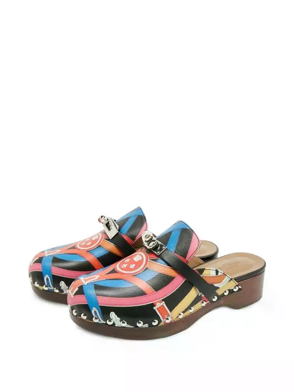 Hermès Carlotta Cavalcadour Mules - Black