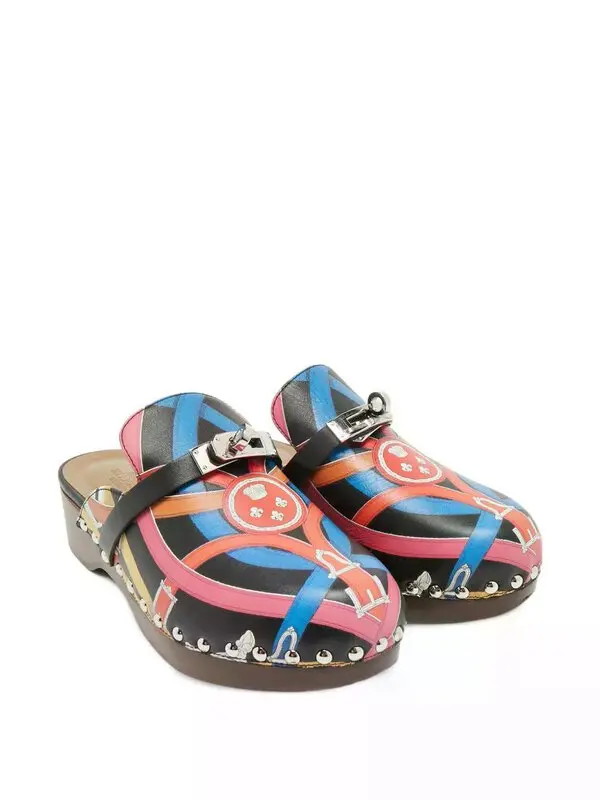 Hermès Carlotta Cavalcadour Mules - Black