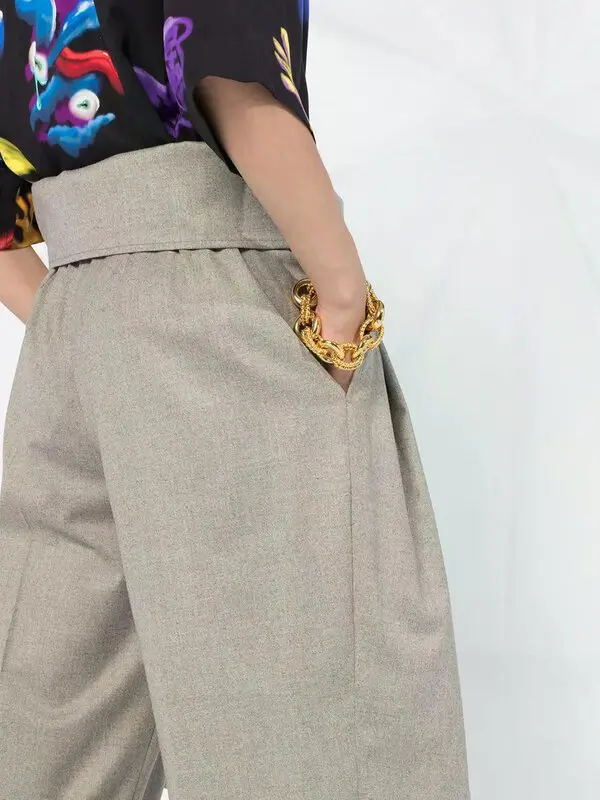 Stella McCartney Harley Pleated Paperbag Trousers