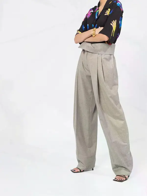 Stella McCartney Harley Pleated Paperbag Trousers