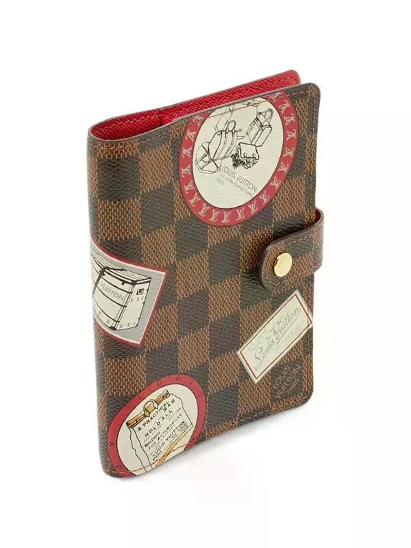 LOUIS VUITTON 2008 Damier Ebene Ring Agenda Cover