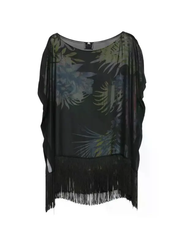 ALESSANDRO LEGORA Floral Print Fringed Tunic