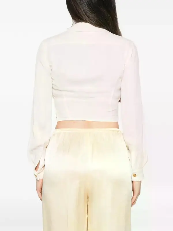 Elisabetta Franchi Tassel-detail Cropped Shirt