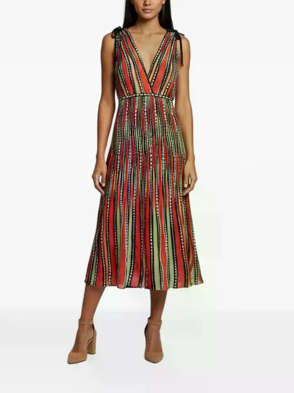 Missoni Sleeveless V-neck Midi Dress