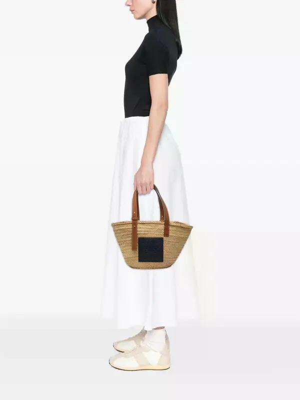 Loewe Raffia Anagram Basket Tote Bag - Neutrals