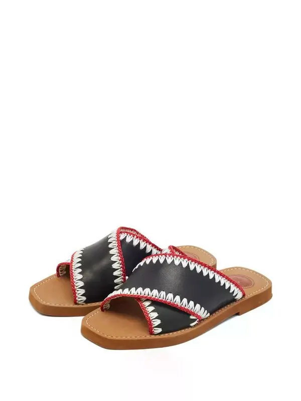 Chloé Woody Threaded Flat Sandals