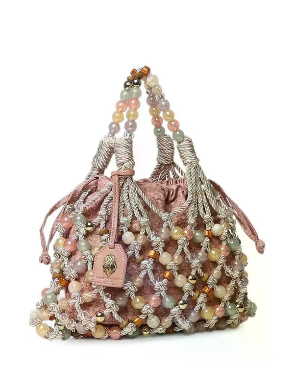 Kurt Geiger Beaded Macramé Shoulder Bag