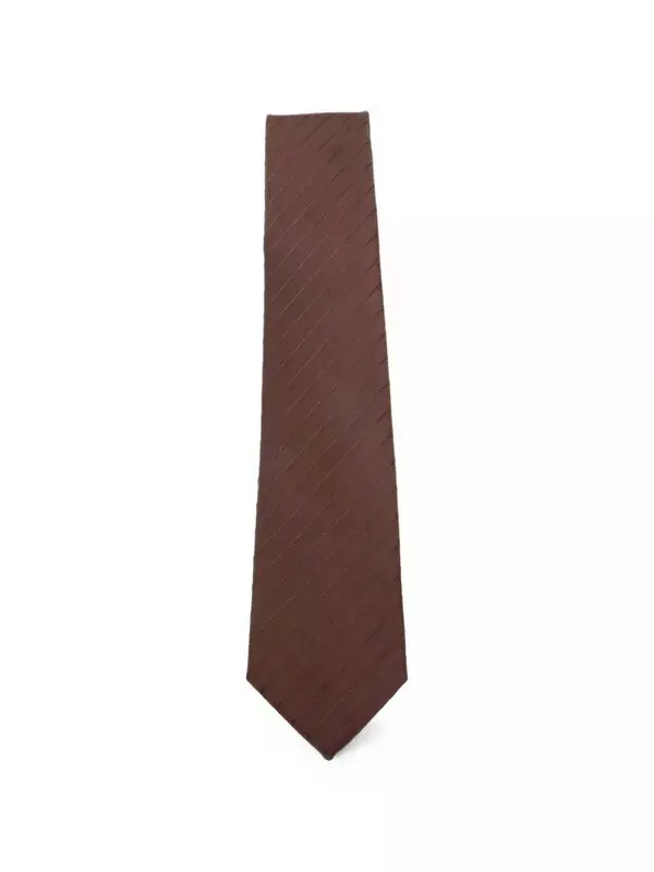 SAPIO Diagonal-stripe Tie - Brown