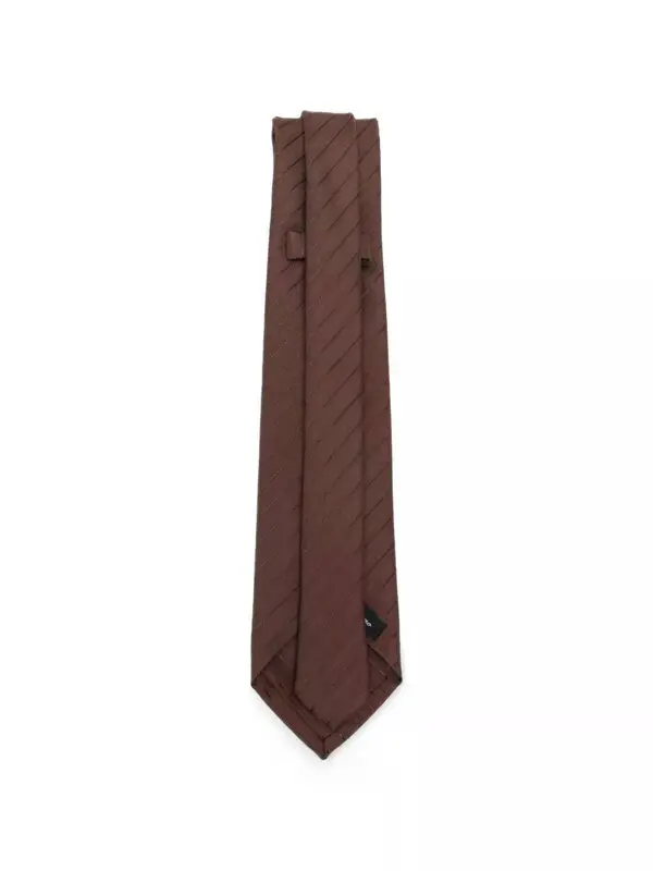 SAPIO Diagonal-stripe Tie - Brown