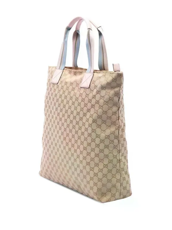 Gucci 2016-2026 Gg Canvas Web Vertical Tote Bag