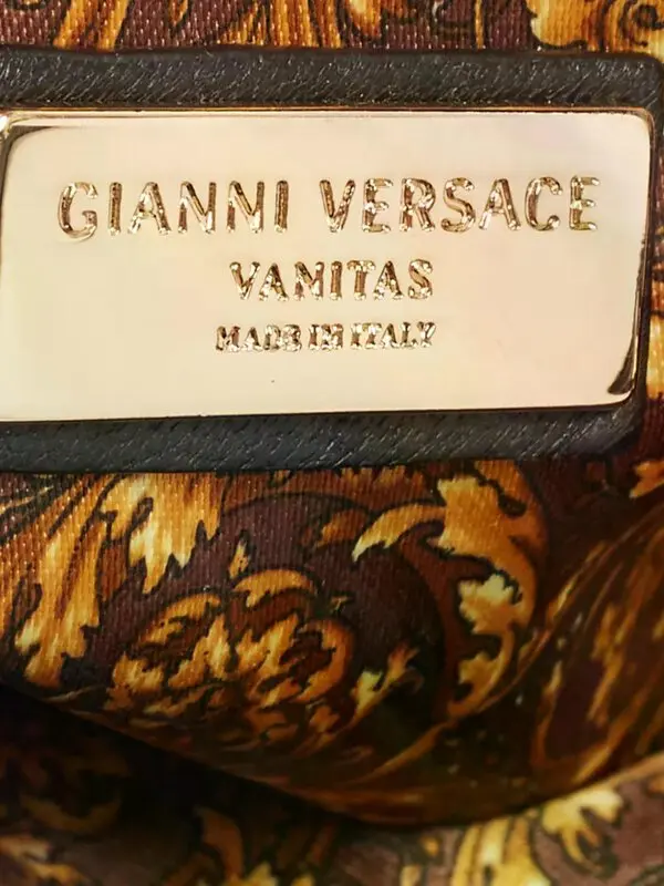 Versace Vanitas Baroque-embossed Shoulder Bag